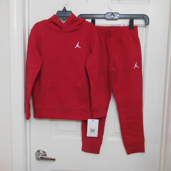 Jordan | Matching Sets | Nwt 2pc Jordan Red Hooded Sweatshirt Joggers ...
